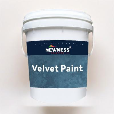 China Decorative Matte Velvet Paint for Living Room Washable Durable Artistic Finish 5L for sale