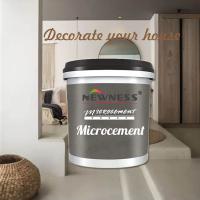 China 20kg Bucket Tio2 Concrete Paint Micro Cement for Industrial Style Wall and Floor 15m2 Coverage for sale
