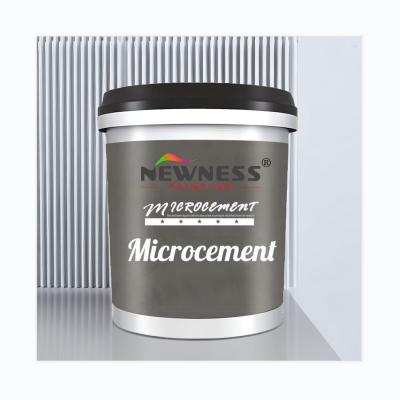China High Hardness Micro Cement Wall and Floor Paint 2-3mm Thickness 15m² Coverage for sale