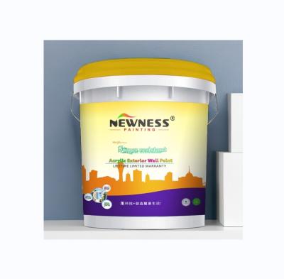 China 20kg Bucket Dust Repellent Washable Acrylic Exterior Rough Wall Paint for sale