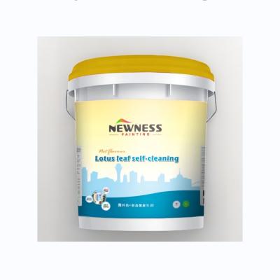 China Durable Acrylic Liquid Latex Exterior Wall Paint Waterproof 18L Hard Film Finish Custom for sale