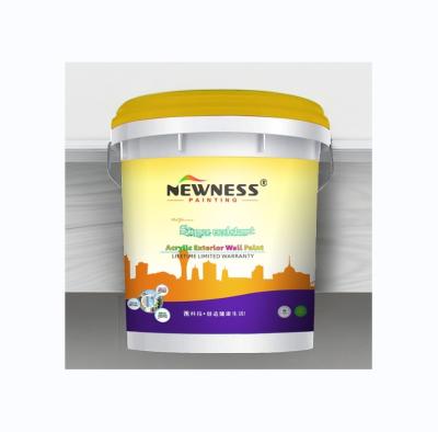 China Exterior Grade Glossy Latex Paint CAS 9003-01-4 20L Pail for Durable UV Resistant Finish for sale