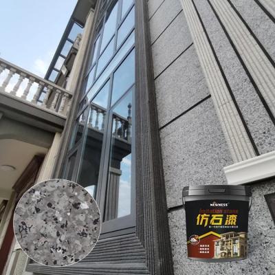 China Outdoor Marble Stone Paint for Exterior Walls Spray Application 18L 25kg Multiple Colors for sale