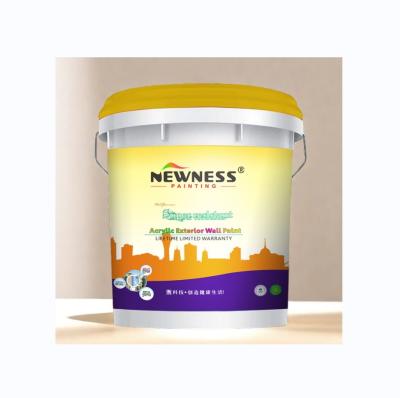China Smooth Acrylic Exterior Wall Paint Anti-Crack Weather Coat 20kg for Durable Outdoor Protection for sale