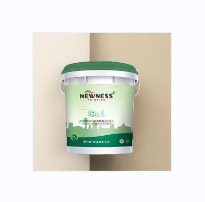 China Anti Mold Ultra White Acrylic Interior Exterior Paint 20L Formaldehyde Free Finish for sale