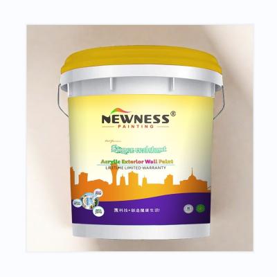 China Exterior Wall Latex Paint 12 Months Shelf Life Washable Rain Resistant Anti Mold for sale