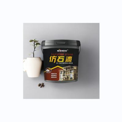 China Water Based Natural Stone Effect Paint for Stucco State Liquid Coating MF Tio2 for sale