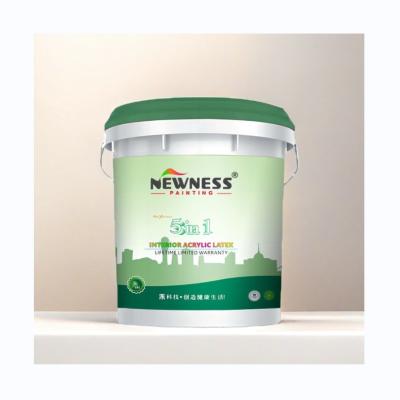 China 5-in-1 Acrylic Interior Wall Coating Paint with Excellent Elasticity and Crack Resistance 20L for sale