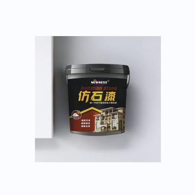 China Full Customization Granite Stone Effect Paint for Exterior Building Art Finish 20kg for sale