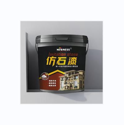 China Exterior Wall Fleck Natural Stone Paint 18L for House Curb Appeal Durable Coating for sale