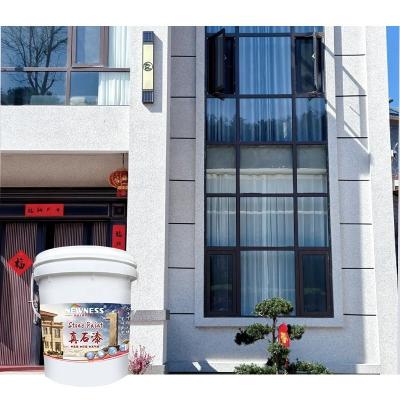 China Real Stone Effect Exterior Coating 15 Year Weather Resistance for Facades for sale