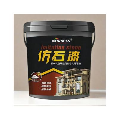 China MF Tio2 Drywall Texture Paint Heat Insulation Weather Resistant Stone Wall 20kg for sale