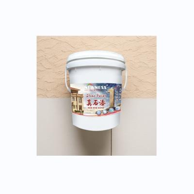 China Exterior Wall Fleck Stone Spray Paint Stone Color Paint 250 Hours Aging Resistance for sale