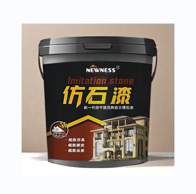 China Exterior Wall Stone Texture Paint Granite Spray Coating 20kg Waterproof Durable for sale