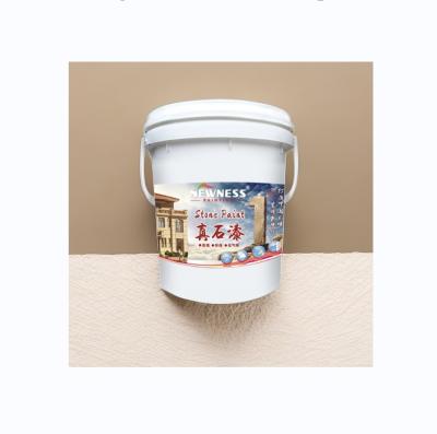 China Acrylic Water-in-Water Stone Paint 18kg Weather Resistant Exterior Wall Coating for sale