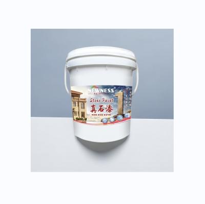 China Highly Resistant Natural Stone Paint Coverage 0.25-0.35m2 per KG for Durable Exterior Walls for sale