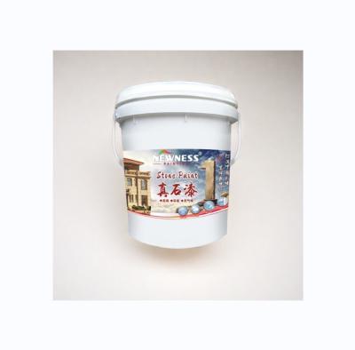 China Exterior Natural Stone Paint for Projects and Residences 18L Custom Color Options for sale