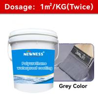 China Polyurethane Waterproof Roof Coating Outdoor Paint 4H Drying Time Resistance Water Proofing for sale