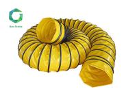 China 50m Length Polyester Tunnel Vinyl Flex Duct , 550gsm PVC Duct Hose Fabric for sale