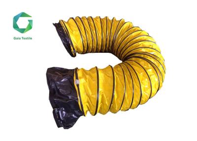 China 600gsm Flexible Tunnel PVC Ventilation Ducting Vinyl Coated Fabric 2000d for sale