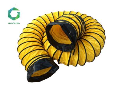 China 670gsm 1m Width Vinyl Vent Hose Mining Flame Retardant Anti Static Woven Technics for sale