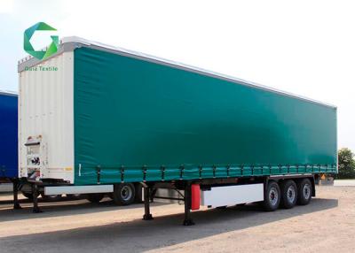 China 1000gsm Polyester PVC Coated Tarpaulin Waterproof Transportation Fabric 4000N Tensile for sale