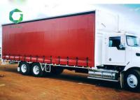 China 22oz 750gsm PVC Coated Tarpaulin Waterproof Truck Transportation Fabric Anti UV for sale