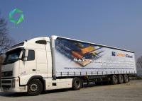 China 22oz 750gsm PVC Coated Tarpaulin Waterproof Truck Transportation Fabric Anti UV for sale