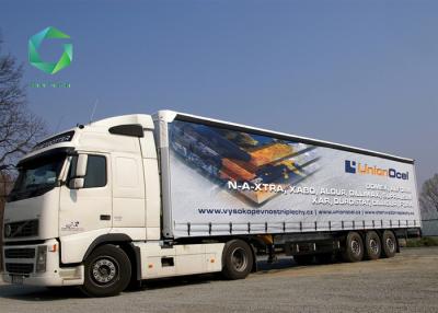 China 22oz 750gsm PVC Coated Tarpaulin Waterproof Truck Transportation Fabric Anti UV for sale