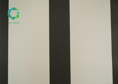 China 1000d Stripes Vinyl PVC Awning Anti UV Fabric Tear Resistance 20x20 Density for sale