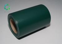 China 20 Clips 450gsm Fabric Fence Screen , 35m Striped Adornment Printed Fence Fabric Vinyl for sale