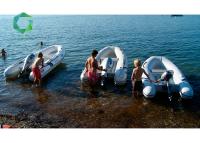 China Amusement Inflatable Raft Boat 500d  Airtight 550gsm Vinyl Coated Waterproof for sale