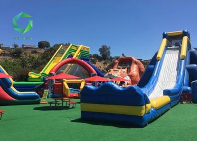 China Woven Technics Anti UV PVC Inflatable Fabric Vinyl Marine Airtight Park Castle 18oz for sale