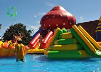 China Tear Resistant Bouncy PVC Inflatable Fabric Vinyl Airtight Amusement Park Castle 0.6mm for sale