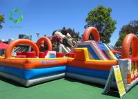 China 0.6mm Airtight PVC Inflatable Fabric Vinyl Coated  Kid Amusement Water Park Anti UV for sale