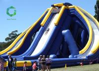 China Woven Technics Anti UV PVC Inflatable Fabric Vinyl Marine Airtight Park Castle 18oz for sale