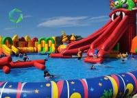 China 840d 610gsm PVC Vinyl Material , 18oz PVC Inflatable Boat Fabric Amusement Park for sale