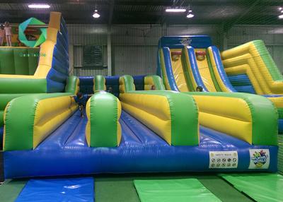 China 500d Inflatable Vinyl Material 18oz Vinyl Castle Laminate Over Edging Tarpaulin for sale