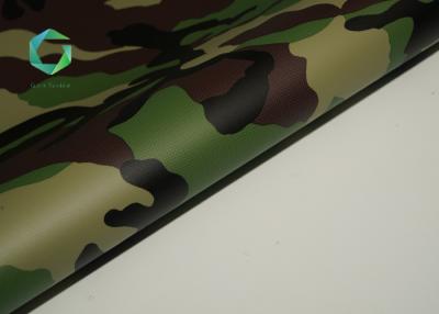 China Camouflage Woven Vinyl Tent Fabric 650gsm , Anti Uv Camo Tent Fabric Military Grade for sale