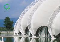 China Fabric Tensile Car Parking Shade 900gsm , 1000d Car Parking Canopy Structure Vinyl for sale