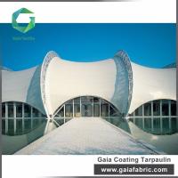 China 2000d Vinyl Architecture PVC Membrane Structure Fabric Tension Heavy Duty 3m width for sale