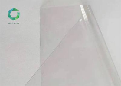 China Flatness PVC Transparent Fabric 0.5mm Super Clear Vinyl Sheet 650gsm UV Resistance for sale