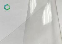 China 0.4mm PVC Transparent Fabric 500gsm Crystal Clear Vinyl Calendering Waterproof for sale