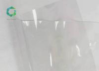 China Plasticizer PVC Transparent Fabric 0.35mm Super Clear Flame Retardant Vinyl 2m Width for sale