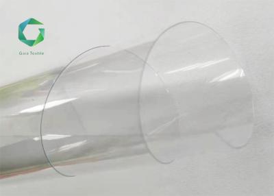 China 0.4mm PVC Transparent Fabric 500gsm Crystal Clear Vinyl Calendering Waterproof for sale