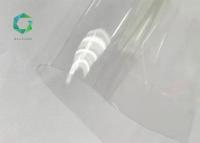 China Plasticizer PVC Transparent Fabric 0.35mm Super Clear Flame Retardant Vinyl 2m Width for sale