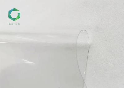 China 0.45mm 550gsm PVC Transparent Fabric Super Clear M2 Flame Retardant Window Vinyl for sale