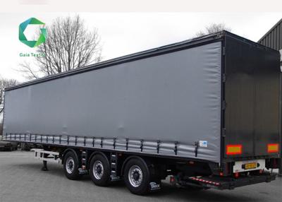 China PVC Knife Coated Tarpaulin 550gsm Vinyl Coated Truck Cover 2500N Tensile Strength for sale