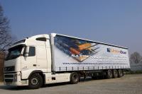 China Printed Knife 1100gsm Heavy Duty Vinyl Tarp , 1000d PVC Waterproof Tarpaulin Truck Side Curtain for sale