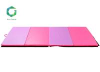 China 610gsm Waterproof Workout Mat , 100N Adhesion 100d Gym Mat Fabric Synthetic Leather for sale